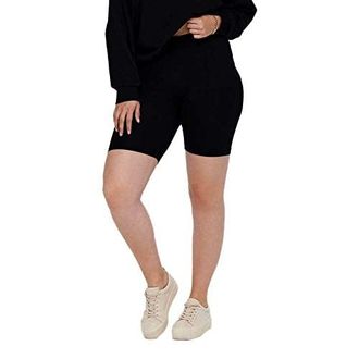 Only Carmakoma Only CARMAKOMA Cartime JRS Noos Short pour Femme, Noir, 44-46 Grande Taille
