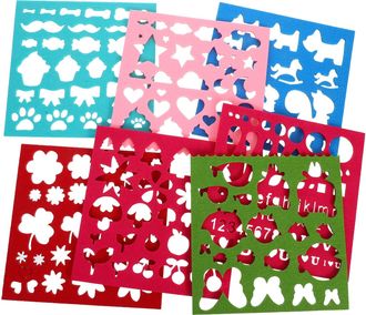 FOMIYES 7 St&uuml;ck Nadelfilz aus Sicherem Material mit Vielseitigen Stick und Filzvorlagen f&uuml;r Selbstgemacht Bastelprojekte und Nassfilzen