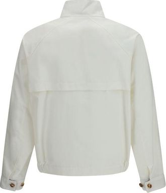 Brunello Cucinelli Mens White Cotton Full-Length Jacket Clothing
