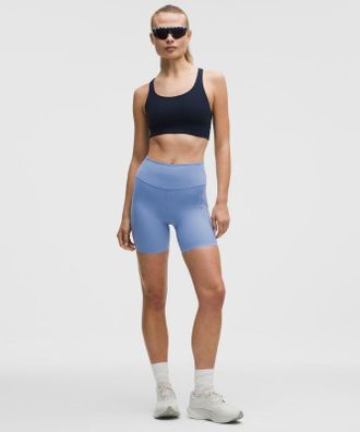 lululemon Short Fast and Free taille haute 5 poches pour Femmes - 15 cm - Bleu - Taille 10
