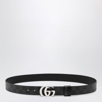 Gucci Wendeg&uuml;rtel Cut GG Marmont aus Stoff/Leder, schwarz
