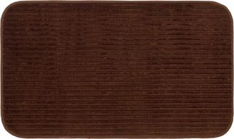 Gözze Rutschfester Weicher Badeteppich, 100% Polyester, 60 x 100 cm - Schokolade