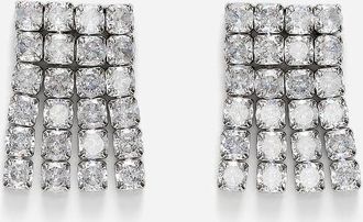Arket Ohrringe Mit Strass -Silberfarben