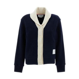 Thom Browne Cardigan mit Schalkragen - - Knitwear - Damen - Blau - S