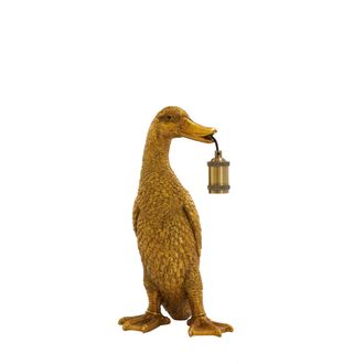 Light & Living Tischlampe Duck - Bronze - 23.5x23x48.5cm - Andere - Synthetik-Kunststoff - Tischleuchte Wohnzimmer & Schlafzimmer - Tischlampen modern
