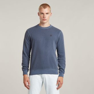 G-Star Overdyed Sweatshirt - Mittelblau - Herren