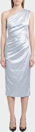 Dolce & Gabbana Ein-Schulter-Satin-Kleid