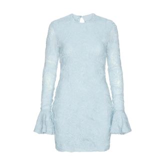 Rotate Floral Jacquard Minikleid - - Dresses - Damen - Blau - S