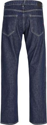Jack & Jones Jean Coupe Droite RDD Royal RE 328 pour Homme, Coupe d&eacute;contract&eacute;e, Bleu fonc&eacute; Denim, 31W / 34L