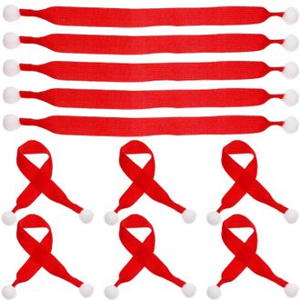 BESPORTBLE 20 St&uuml;ck Kleiner Weihnachtsschals aus Strapazierf&auml;higem Strickstoff Niedliche Puppen und Weinflaschenschals f&uuml;r Selbstgemacht Bastelprojekte und Festl