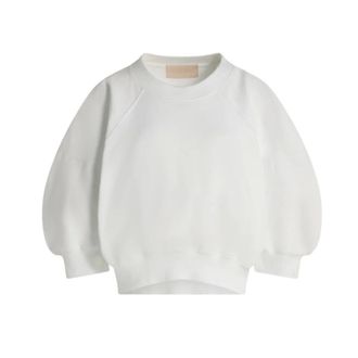 Circus Hotel Femme, Sweatshirts et sweats &agrave; capuche, Blanc, Taille: 38 FR Boxy Round Neck SweaT-shirt