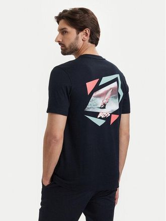 HUGO BOSS T-Shirt Movement 50561872 Dunkelblau Regular Fit