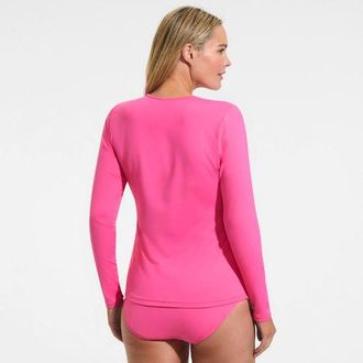 Lands End Badeshirt, Damen, Gr&ouml;&szlig;e:48-50 plus, Pink, Nylon-Mischung, by Lands End