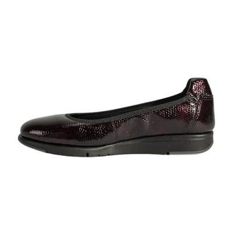 Desa Mocassins pour Femme - Tige en Cuir, Talon compens&eacute;, Respirants, Bout Rond | Bordeaux - 39