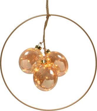 Lumineo Micro LED Kugeln Amber 28 cm