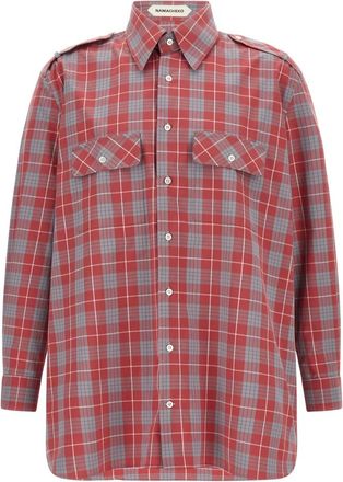 Namacheko Firmin Shirt - Homme - Chemises - Rouge - Taille: L