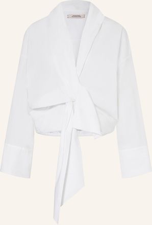 Dorothee Schumacher Dorothee Schumacher Bluse Poplin Power In Wickeloptik weiss
