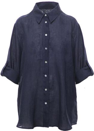 Marella Femme, Blouses et Chemises, Bleu, Taille: 46 FR Ixie Shirt