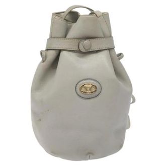 Celine Pre-owned Cuir sacs-celine - Femme - Pre-owned - Gris - Taille: ONE Size