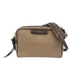Prada Pre-owned Logo Jacquard Shoulder Bag - Femme - Pre-owned - Beige - Taille: ONE Size
