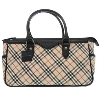 Burberry Pre-owned Cuir sacs-main - Femme - Pre-owned - Beige - Taille: ONE Size