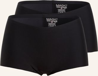 Magic Bodyfashion Magic Bodyfashion 2er-Pack Panties Dream Invisibles Boyshort schwarz