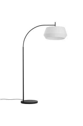 Nordlux Bogenleuchte Dicte, Schwarz, Metall, Textil, 180 cm, Lampen & Leuchten, Innenbeleuchtung, Stehlampen, Bogenlampen