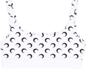 Marine Serre Femme, Tops, Blanc, Taille: 40 FR Moon Printed Top