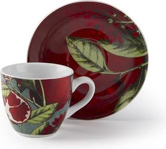 Excelsa Granada Set mit 6 Espressotassen, Porzellan, Fassungsverm&ouml;gen 100 ml, mehrfarbig