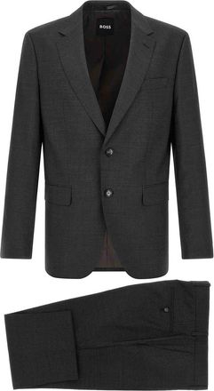 HUGO BOSS Knielanges Kleid - Grau