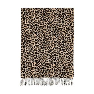 Pieces Femme, Accessoires, Beige, Taille: ONE Size &Eacute;charpe en polyester &agrave; motif l&eacute;opard