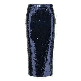 Rotate Pailletten-Bleistiftrock - - Skirts - Damen - Blau - XS