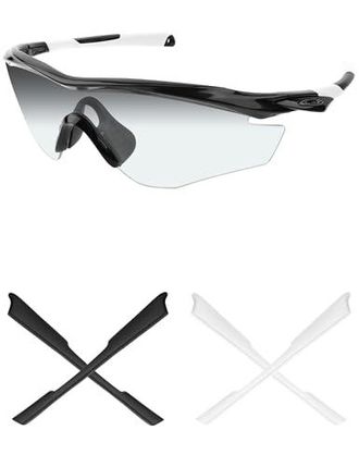 MRY Opt Paire de chaussettes de rechange pour lunettes de soleil Oakley M2 Frame / M2 Frame XL, blanc/noir, Taille unique