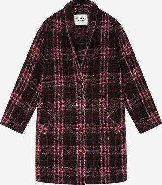 Isabel Marant Manteau Gabriel - Femme - Noir-fuchsia - Taille 34 - Marant &Eacute;toile