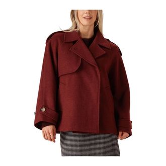 Modstr&ouml;m Bordeauxrote Jacke f&uuml;r Frauen - - Jackets - Damen - Rot - M