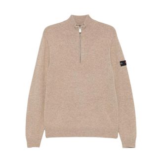 Peuterey Col roul&eacute;s - Homme - Pulls - Beige - Taille: M