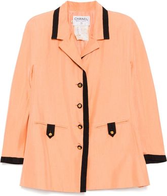 Chanel veste à simple boutonnage (années 1990-2000) - Rose