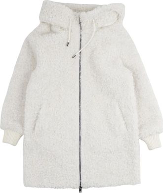 DIEGO M Femme, Vestes, Blanc, Taille: 38 FR Vestes en fausse fourrure et peau lain&eacute;e