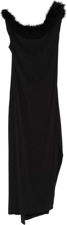 Coperni Boa Maxikleid - Schwarz