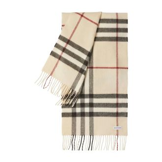 Burberry unisex, Accessoires, Beige, Taille: ONE Size &Eacute;charpe en cachemire &agrave; carreaux