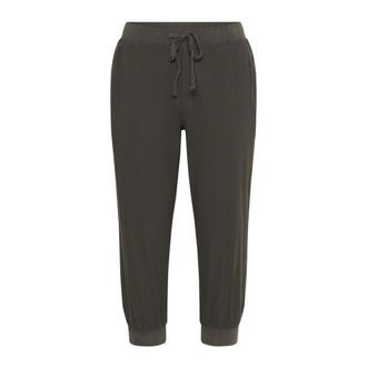 Kaffe Naya Capri Bukser - Femme - Pantalons - Vert - Taille: 48 FR