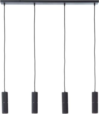 Brilliant Suspension brillante Marty LED, 92 cm de large, GU10, 4x 350 lm, 3000 K, noir sable