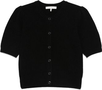 Frame Denim Kurzärmeliger Cardigan - Schwarz
