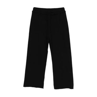Thom Krom Wst424 Cropped Wide-Leg Sweatpants - - Trousers - Damen - Schwarzk - L