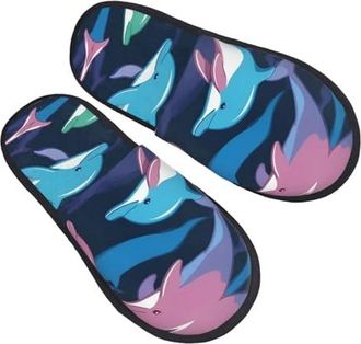 Generic Pantoufle Impression Dauphin Chaussures Hiver Maison Slippers Pour Unisex Int&eacute;rieur Femme M