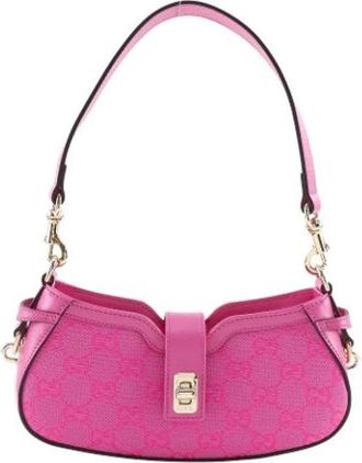 Gucci Sac bandouli&egrave;re en toile Pre-owned - Femme - Pre-owned - Rose - Taille: ONE Size