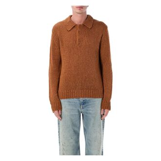 Sunflower Buttoned Polo - - Knitwear - Herren - Braun - M