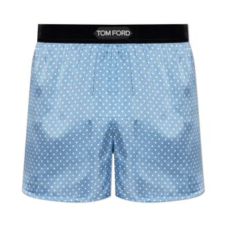 Tom Ford Seidenboxershorts - - Underwear - Herren - Blau - M
