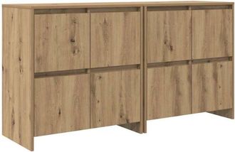 vidaXL Vidaxl - Buffets 2 pcs chêne artisanal 70 x 41 x 75 cm Bois dingénierie