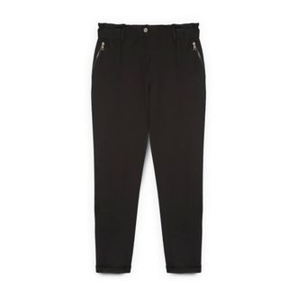 Fiorella Rubino Femme, Pantalons, Noir, Taille: 40 FR Pantalon Ballon en maille Milano